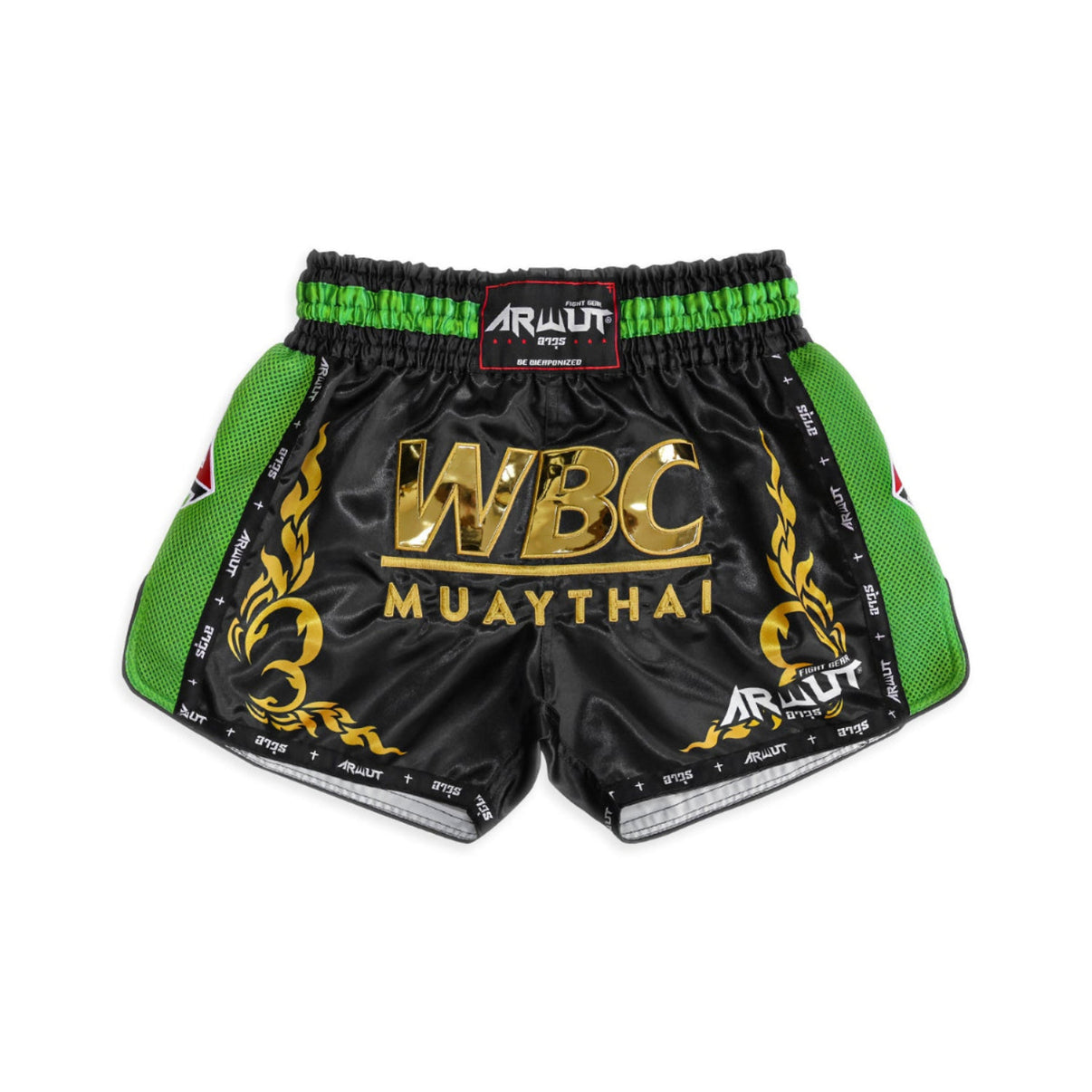 Arwut X WBC Muay Thai Shorts BS3 Limited Edition Black Courage