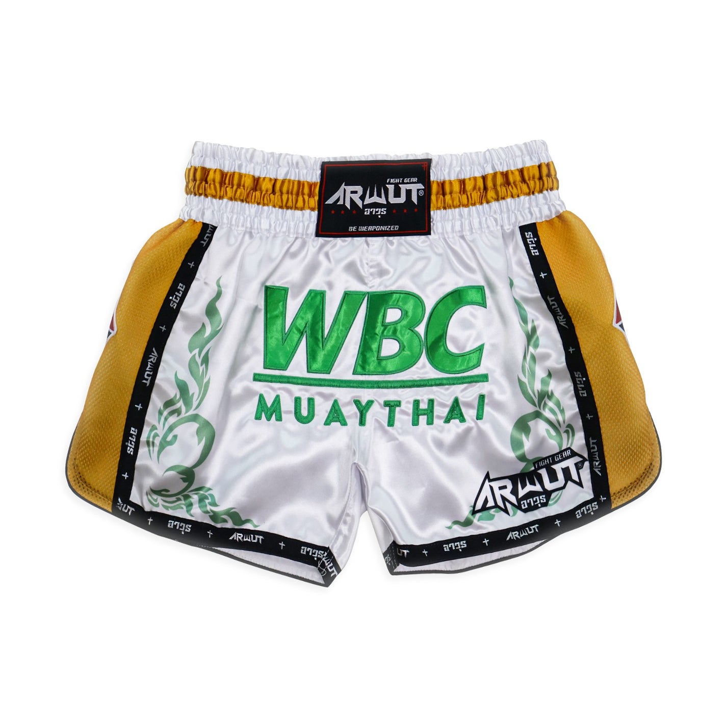 Arwut X WBC Muay Thai Shorts BS3 Limited Edition White True Grit